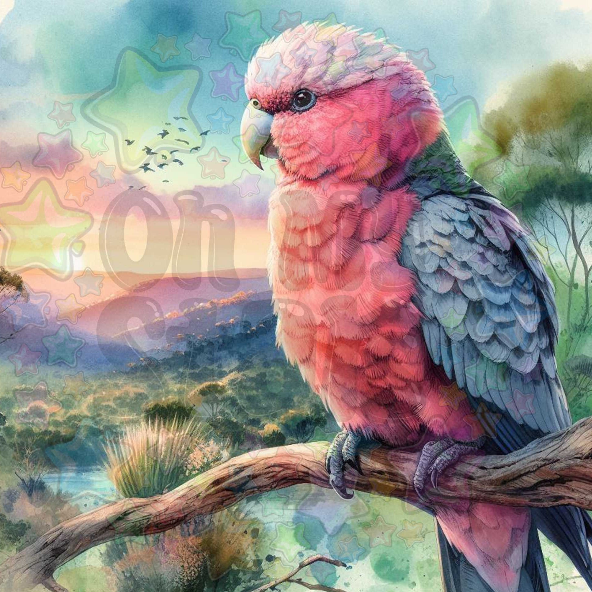 Pink and Grey Galah – Oh My Stars Craft Supplies