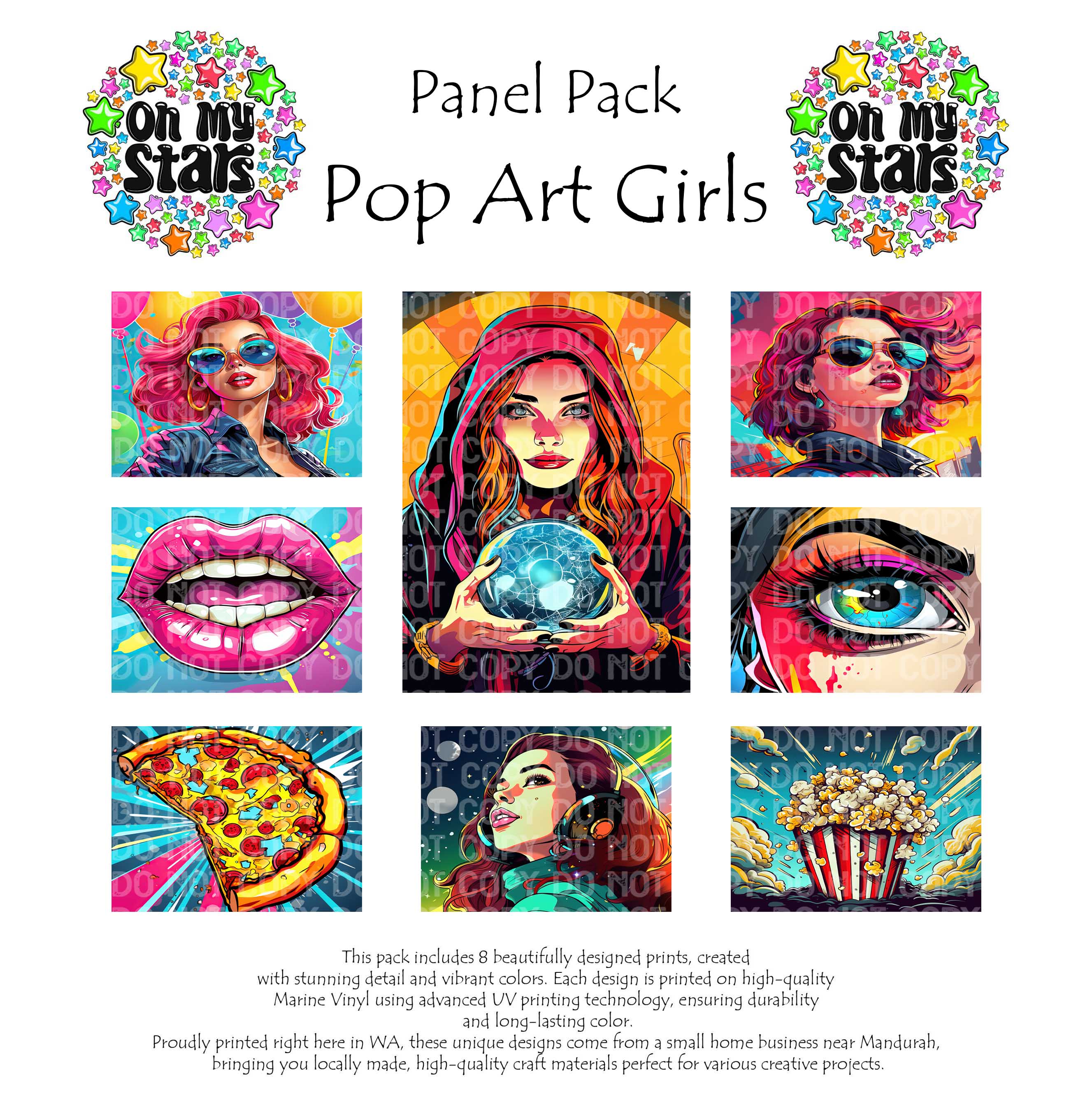 Pop Art Girls Collection – Oh My Stars Craft Supplies
