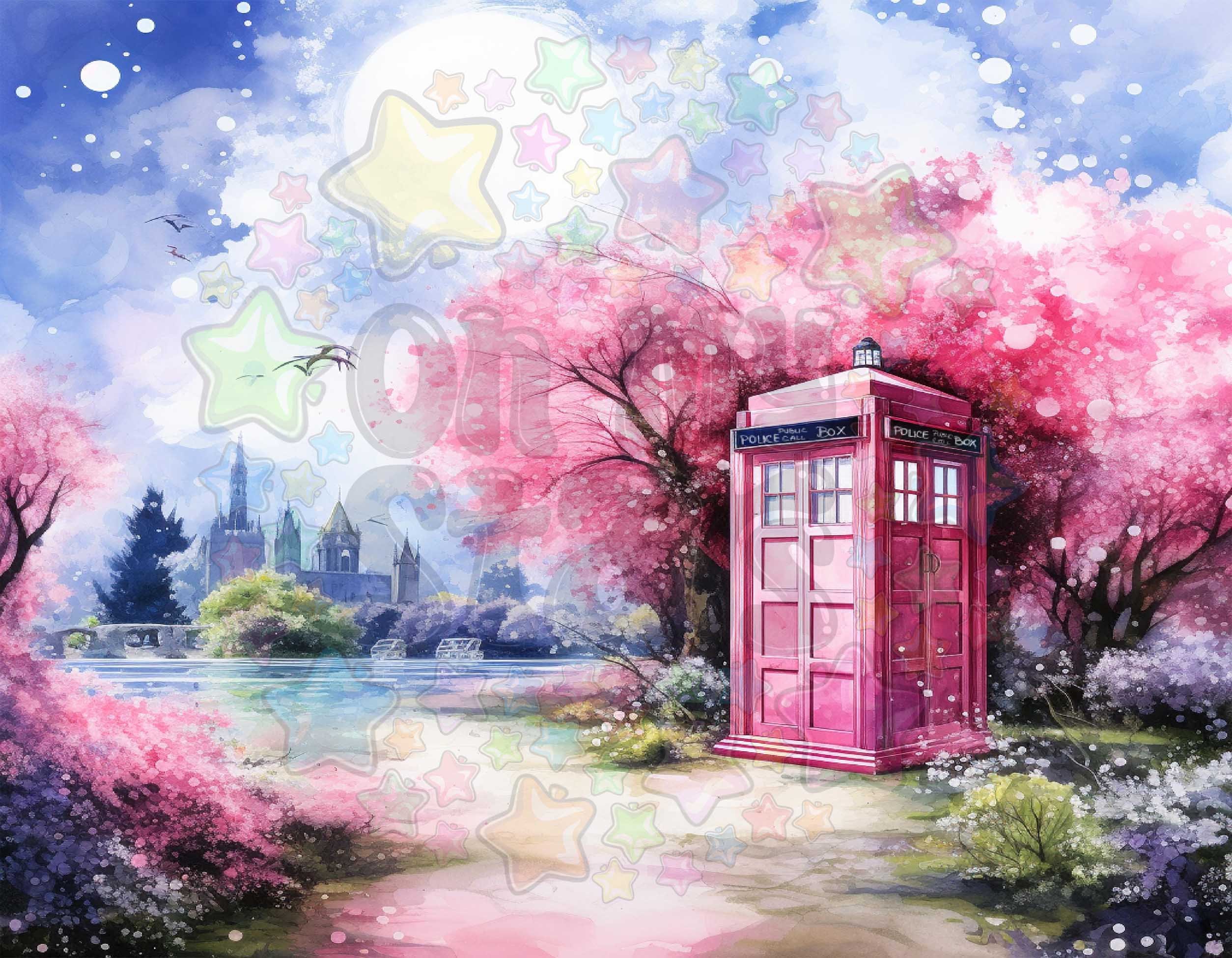 Pink Tardis – Oh My Stars Craft Supplies